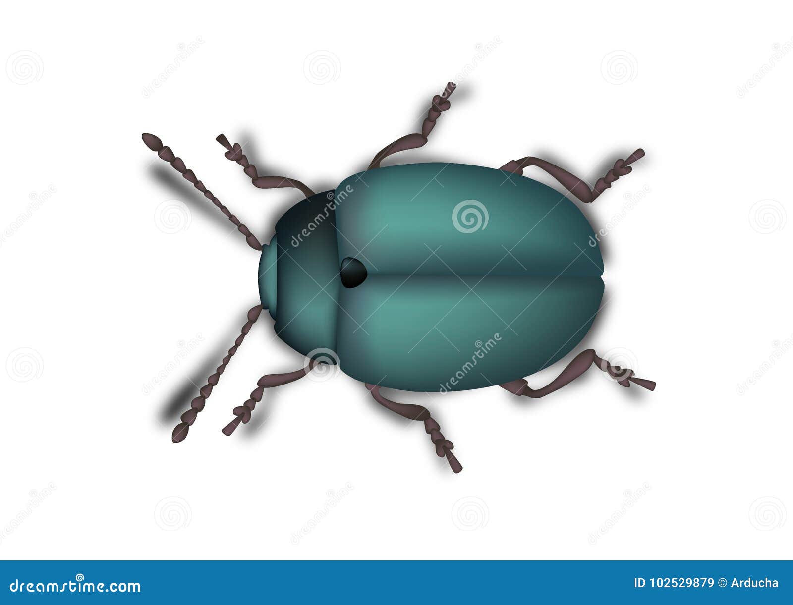 Beetle cyan design stock vector. Illustration of eps10 - 102529879