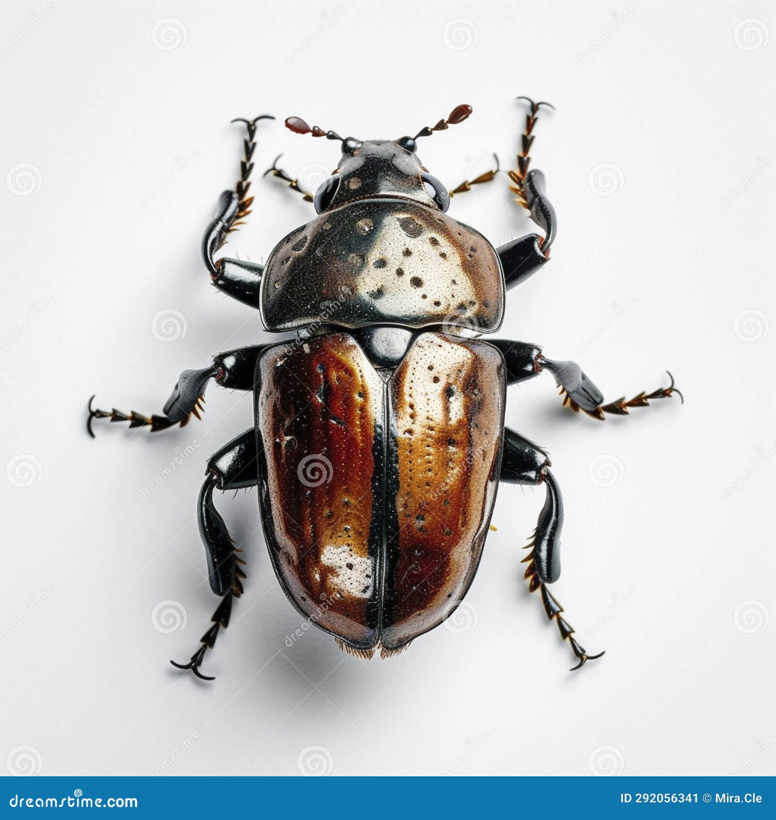Beetle Flat Insect Bug In Cartoon Style Vector | CartoonDealer.com ...