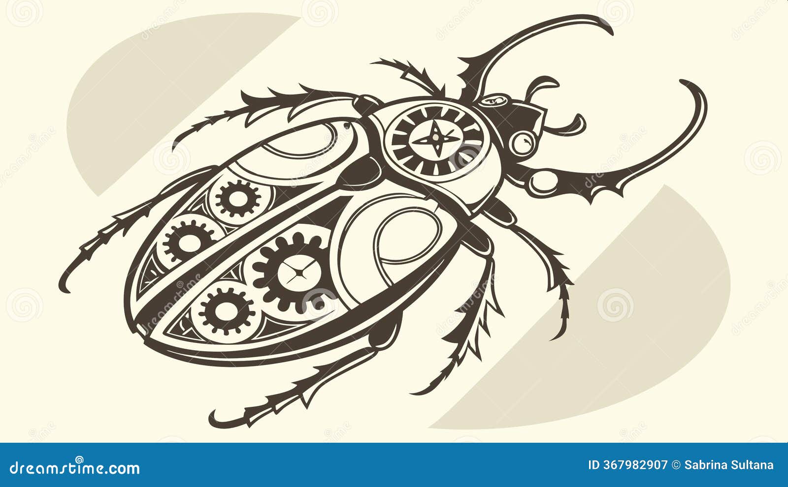 Mechanical Insect Cartoon Vector | CartoonDealer.com #22080123