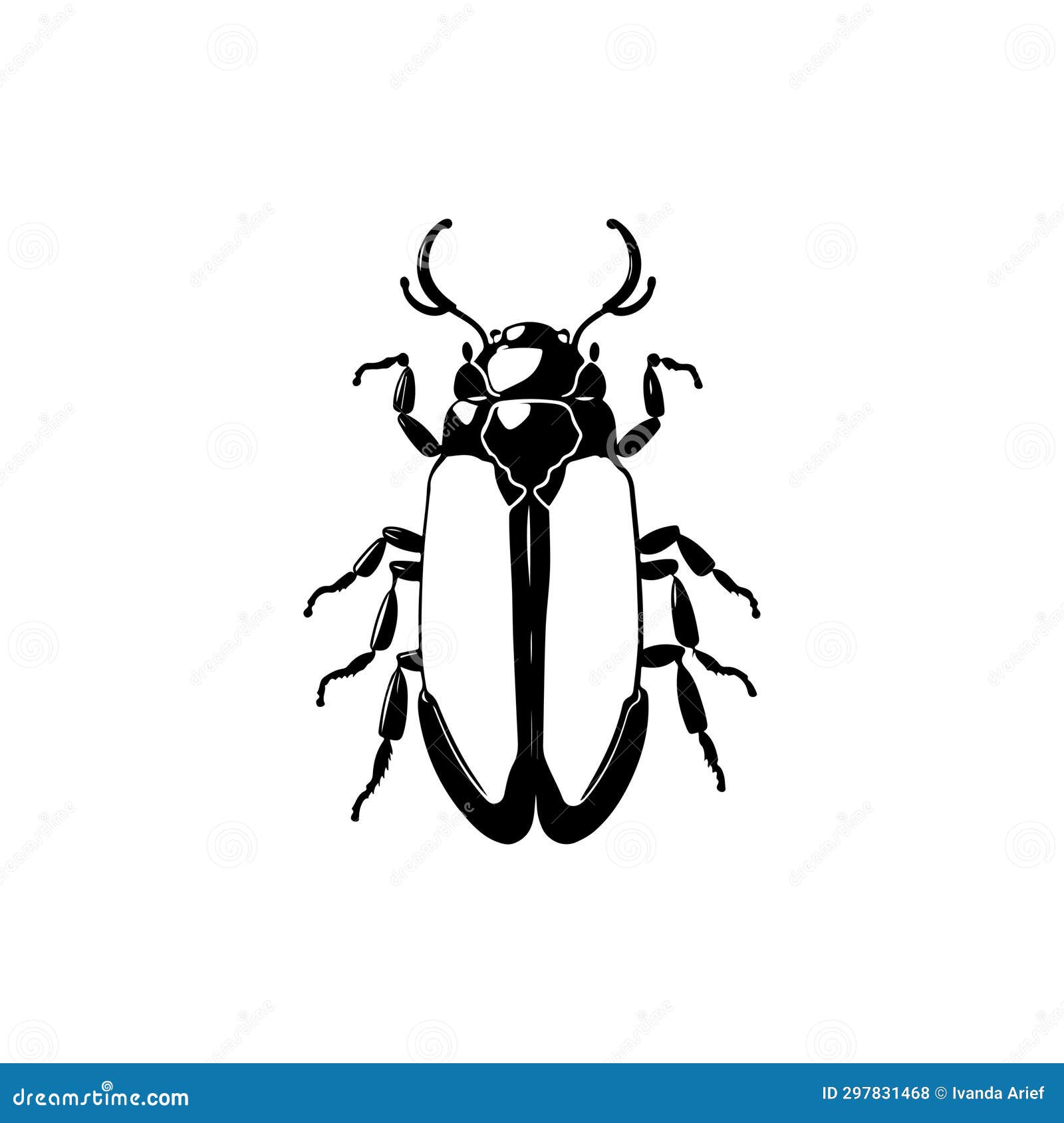 Beetle Icon Hand Draw Black Colour Flying Animals Logo Symbol Perfect ...
