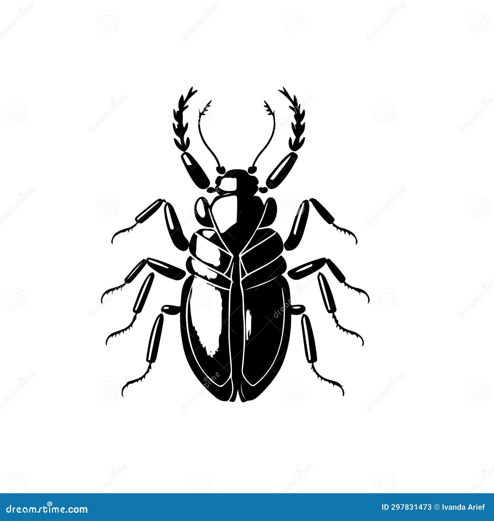 Beetle Icon Hand Draw Black Colour Flying Animals Logo Symbol Perfect ...