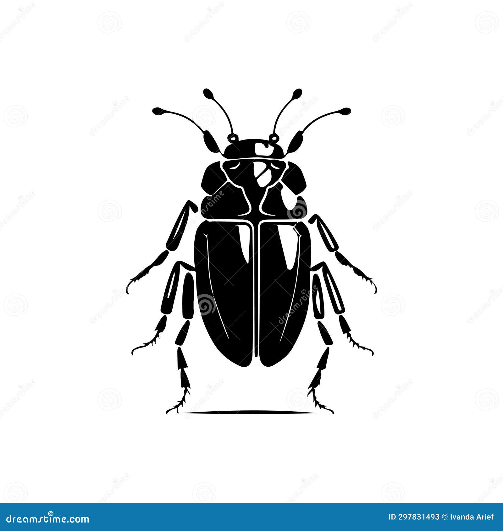 Beetle Icon Hand Draw Black Colour Flying Animals Logo Symbol Perfect ...