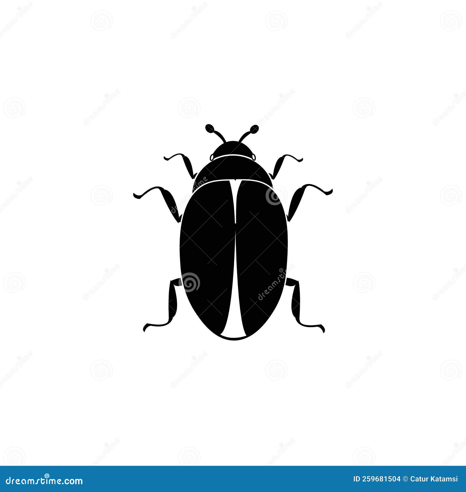 Beetle icon logo vector stock illustration. Illustration of sign ...