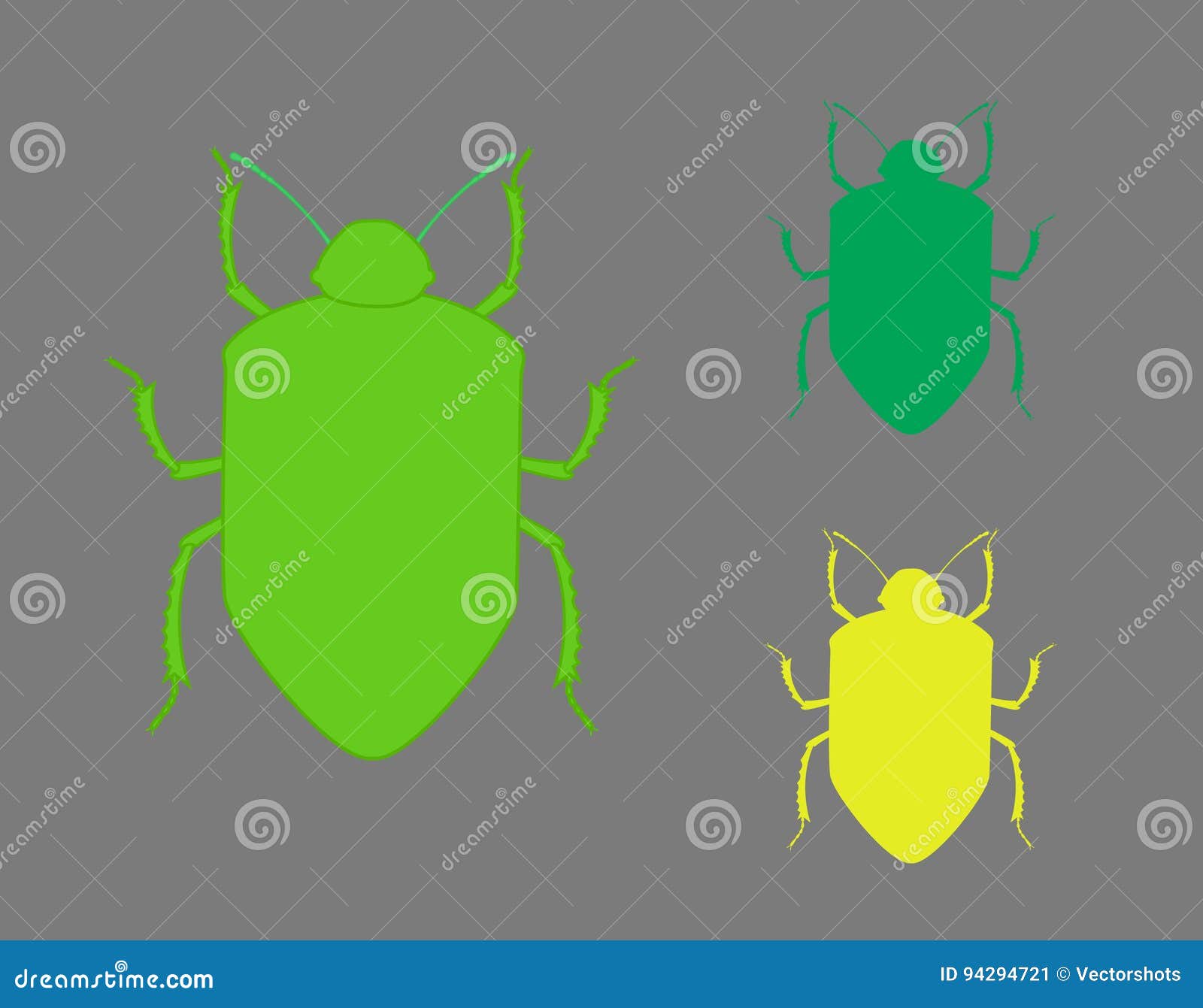 Beetle Insects Shapes stock vector. Illustration of animal - 94294721