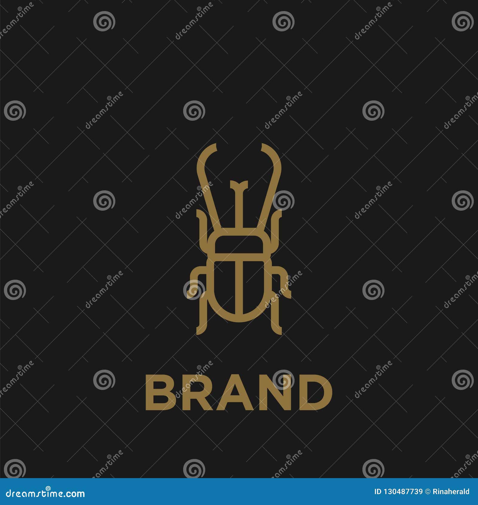 Beetle Logo Concept Design. Symbol Graphic Template Element Cartoon ...