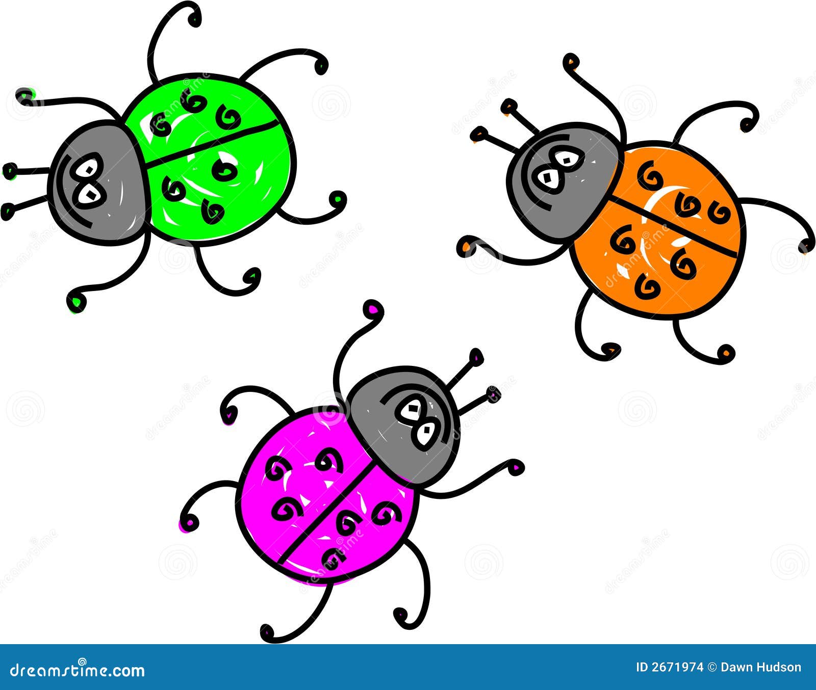Beetles stock vector. Illustration of animals, three, insects - 2671974