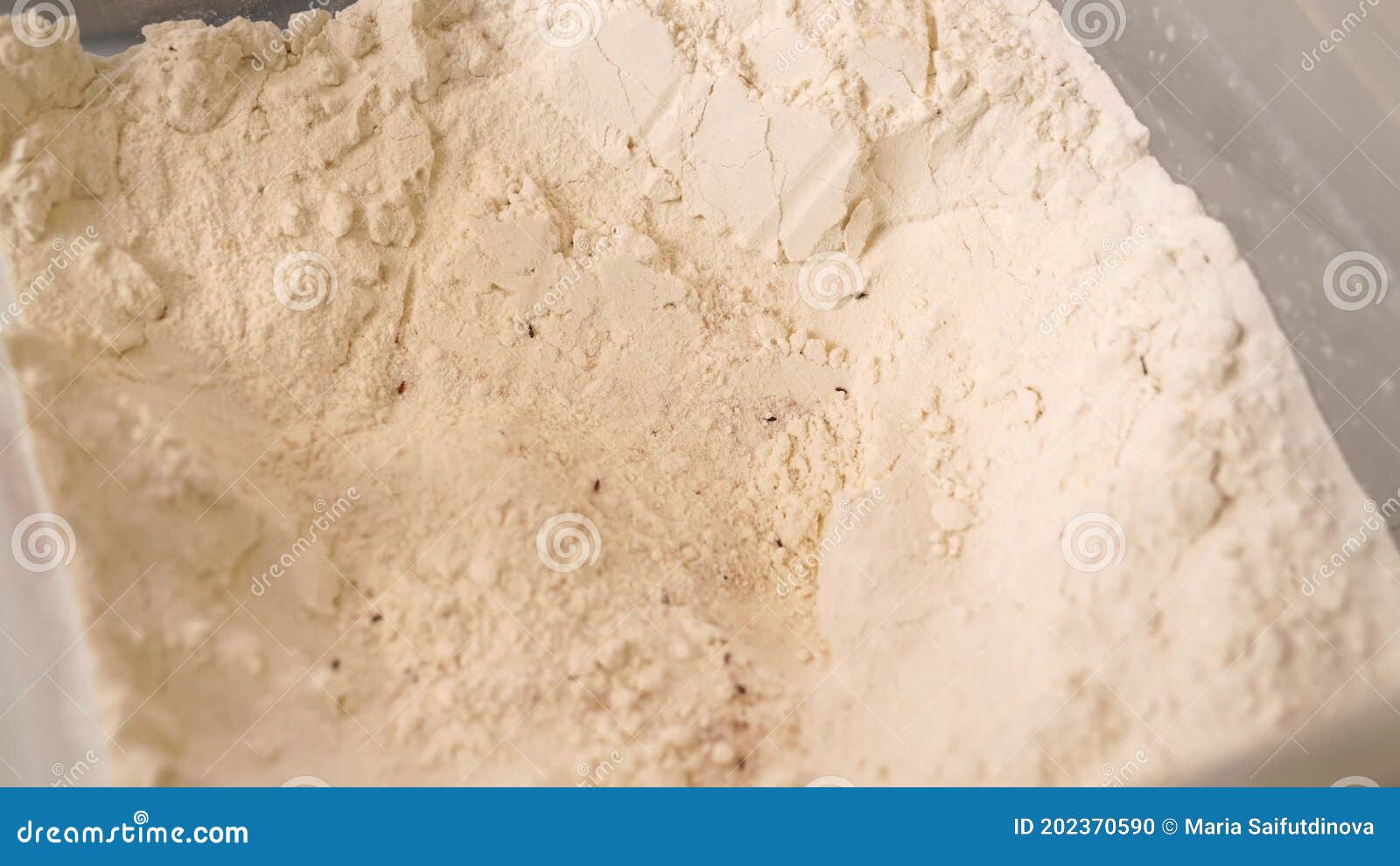 Beetles are in Flour. Improper, Leaky Storage of Bulk Products Stock ...