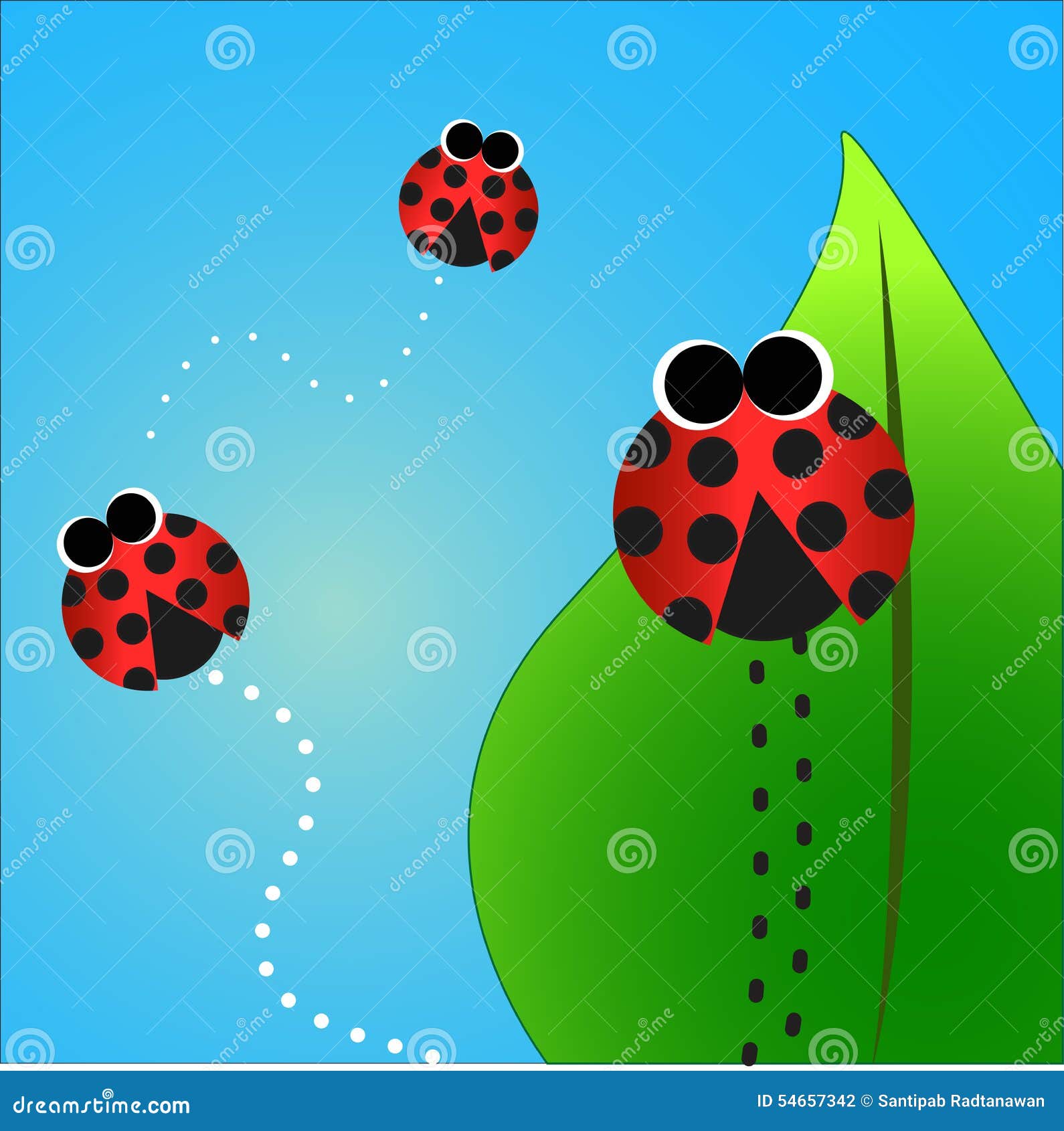 Beetles stock vector. Illustration of insects, green - 54657342