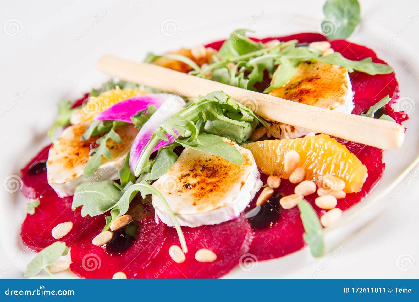 Beetroot carpaccio stock image. Image of goat, nutritious - 172611011