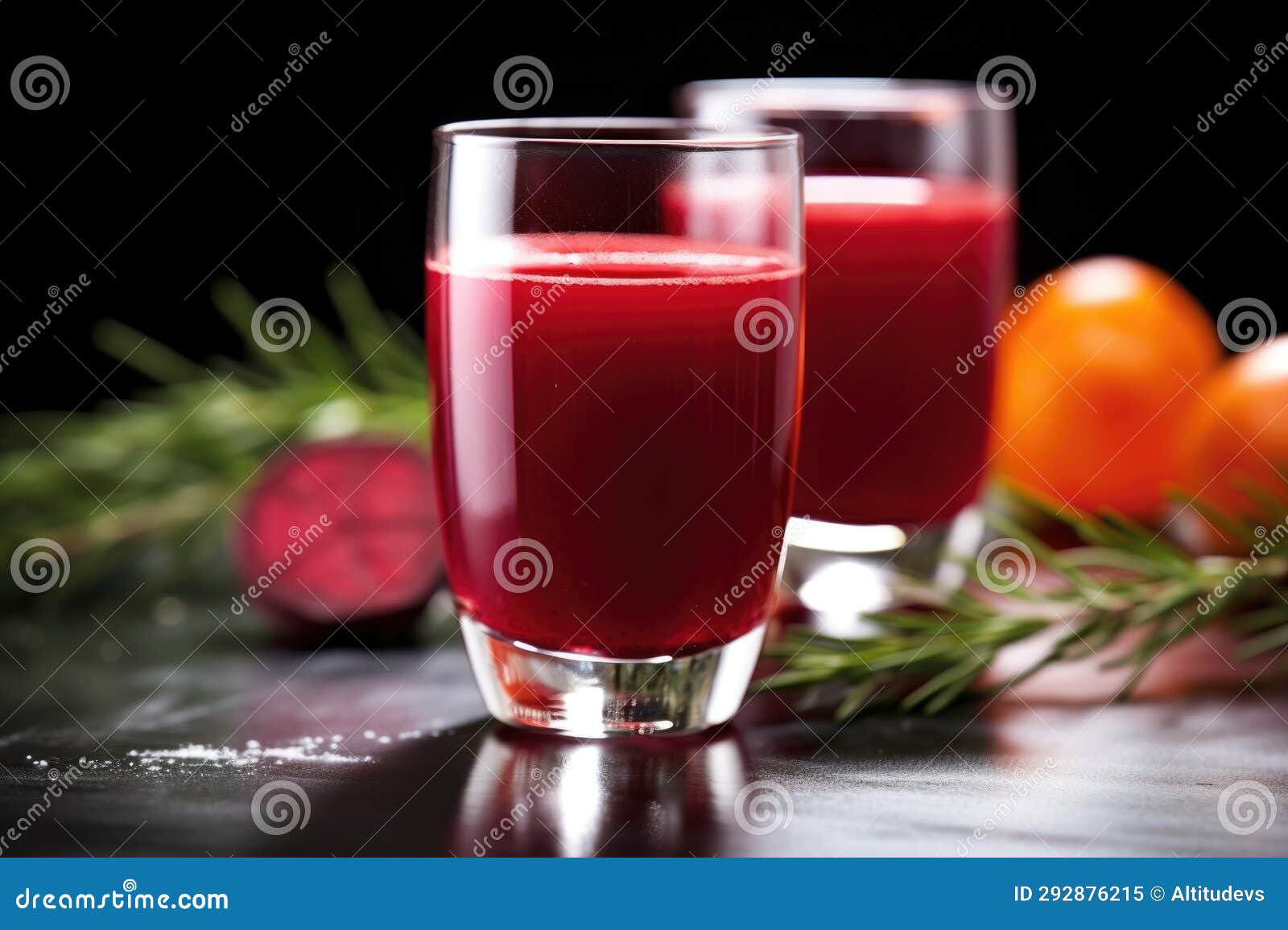 Beetroot And Carrot Juice In A Glass Focus On Bubbles Stock Image Image Of Detox Natural