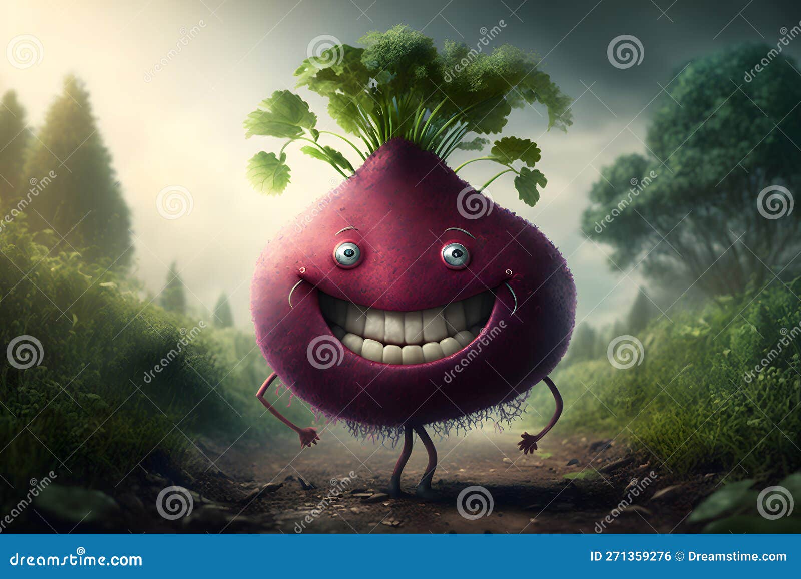 Beetroot Cartoon Character. Stock Illustration - Illustration of hand ...