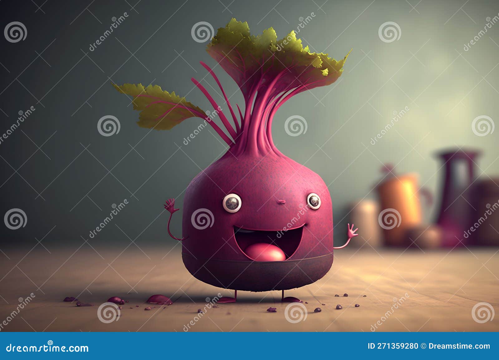 Beetroot Cartoon Character. Stock Illustration - Illustration of funny ...