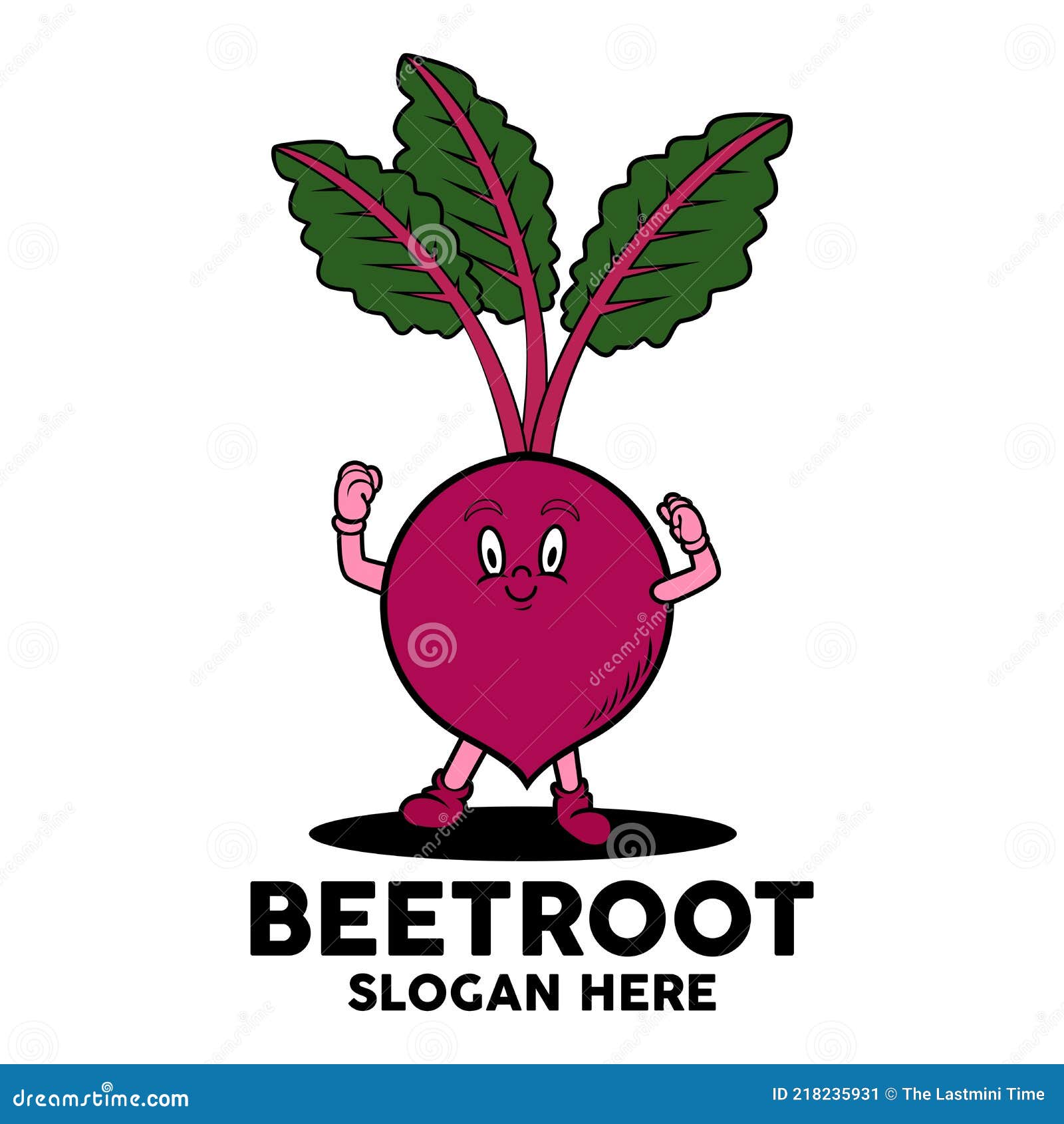 BEETROOT CHARACTER LOGO stock vector. Illustration of diet - 218235931