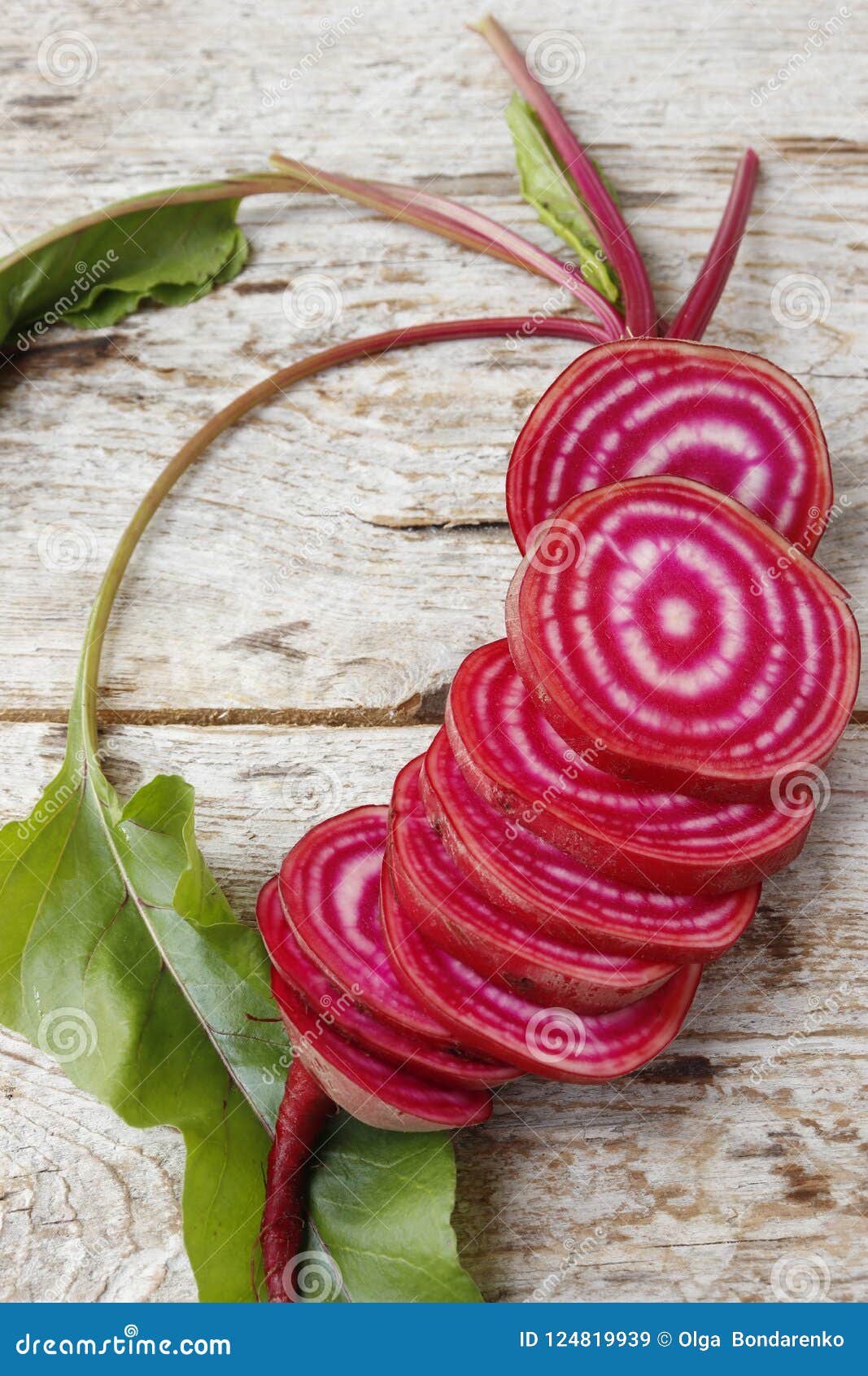Beetroot chopped, chioggia stock image. Image of leaves - 124819939