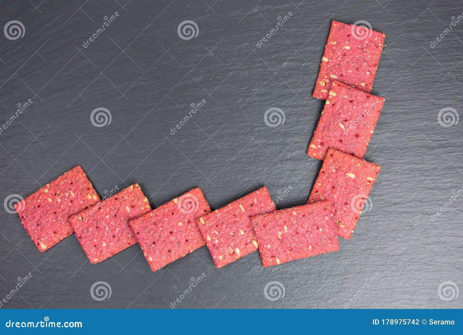 Beetroot Cracker Background Stock Photo - Image of pastry, vegetarian ...