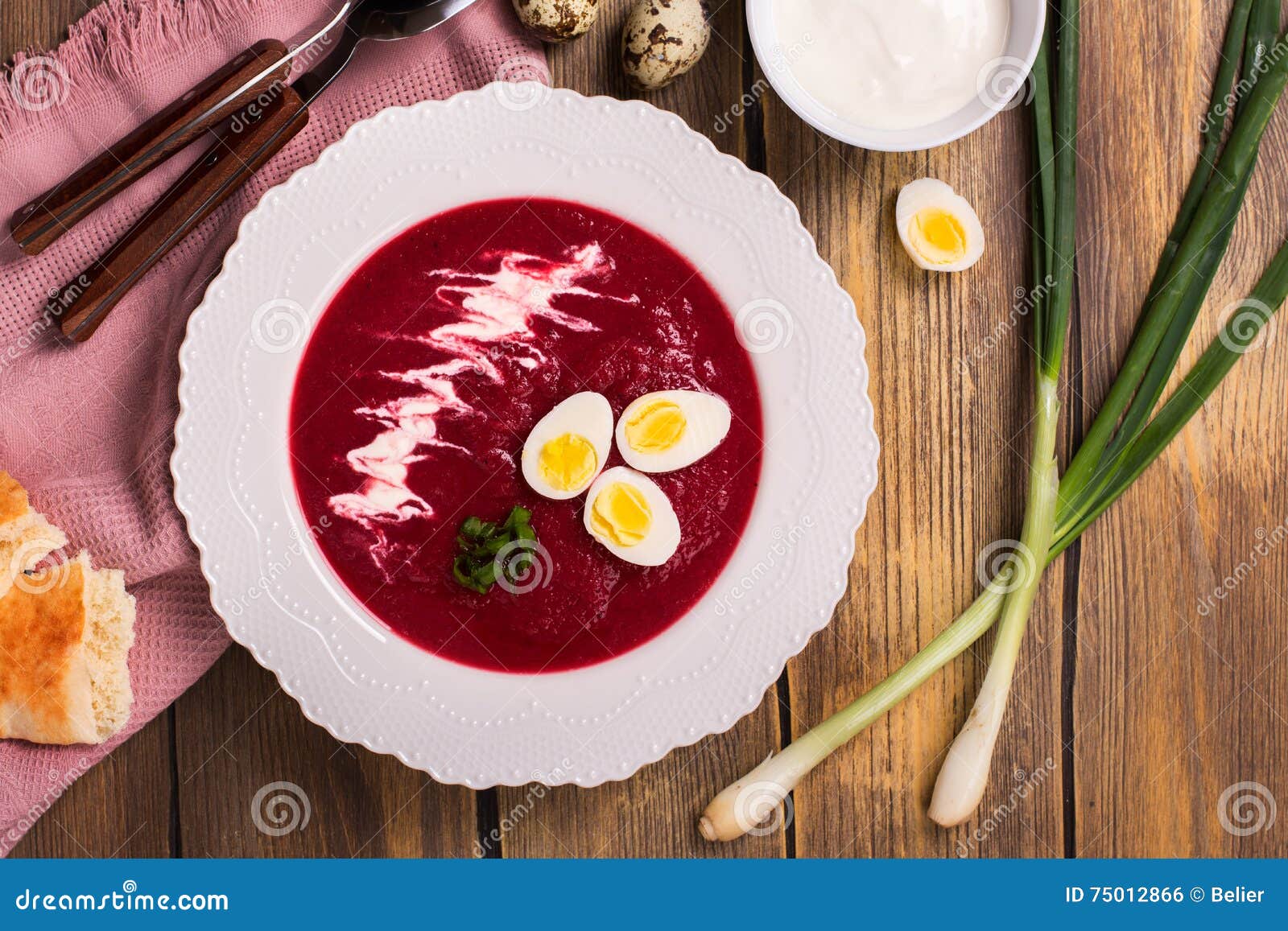 Beetroot gazpacho soup stock photo. Image of garnish - 75012866