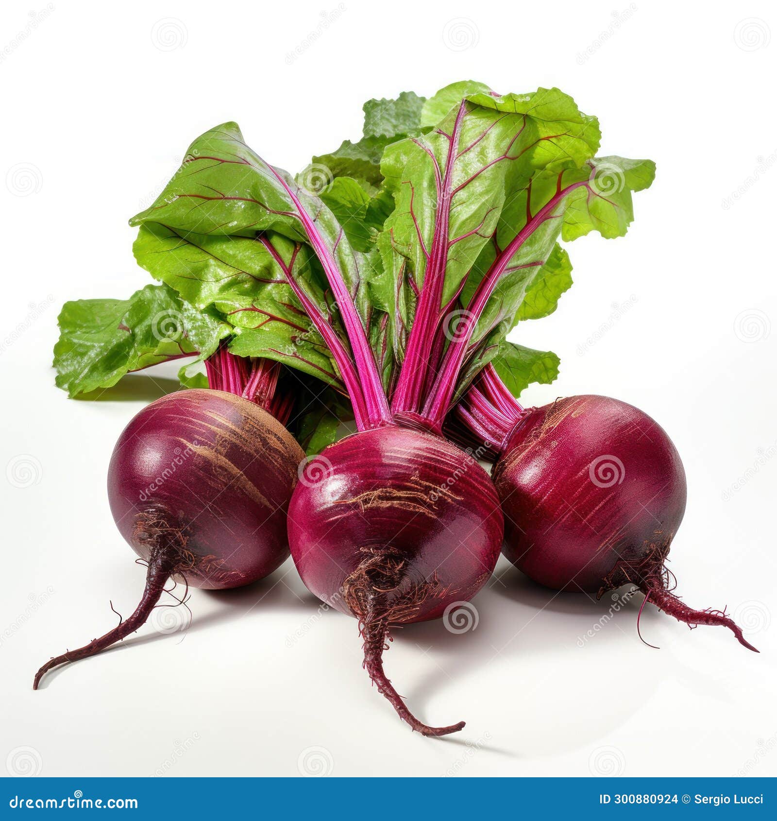 Beetroot with Green Leaves Isolated on White Background Stock Photo ...