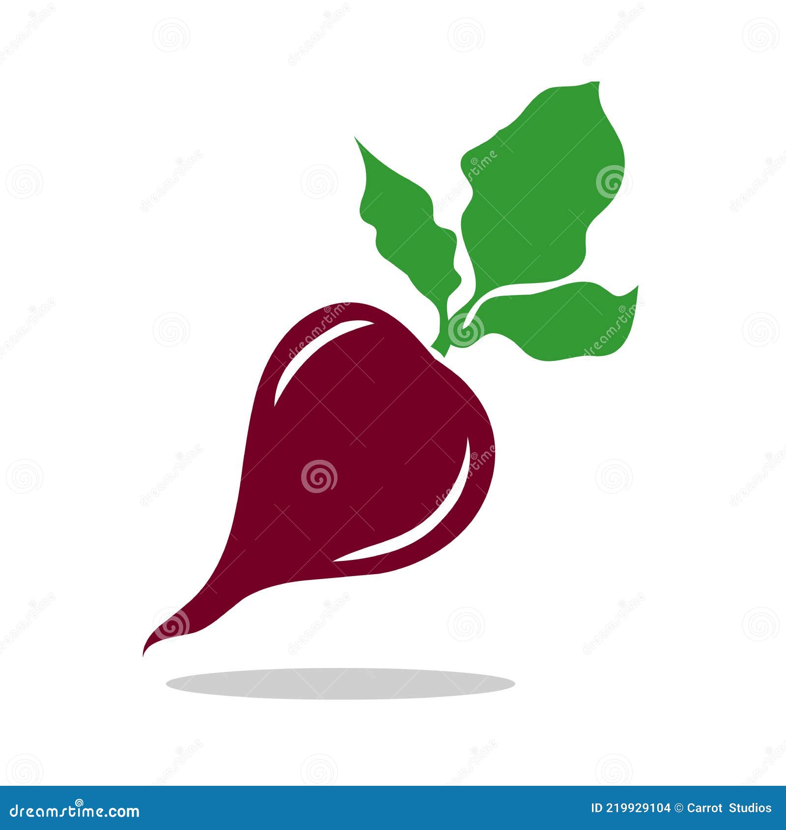 Beetroot Icon Logo Vector Illustration Isolated Stock Vector ...