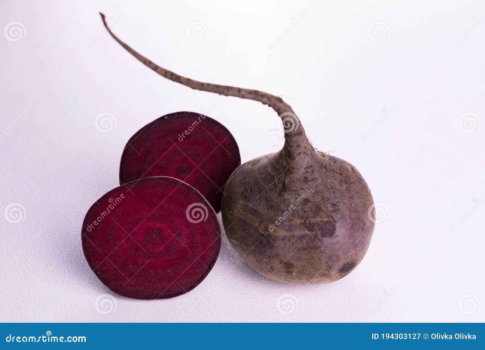 Beetroot Isolated on White Background. Close-up Stock Image - Image of ...