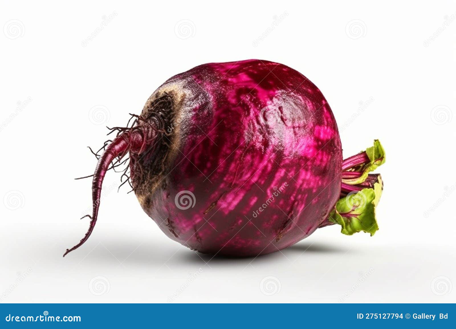 Beetroot Isolated on White Background. Fresh Red Beetroot with Leaves ...