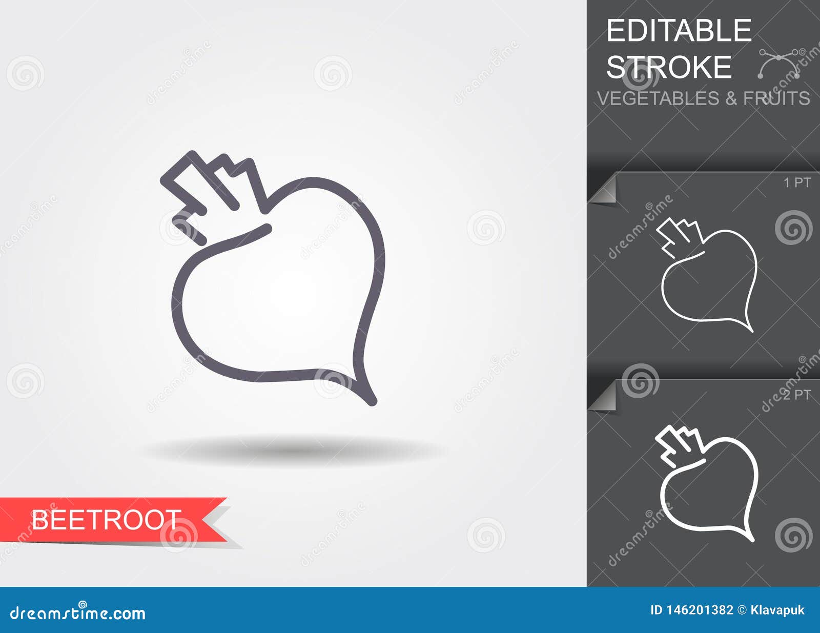 Beetroot Outline Sketch Cartoon Vector | CartoonDealer.com #286448307