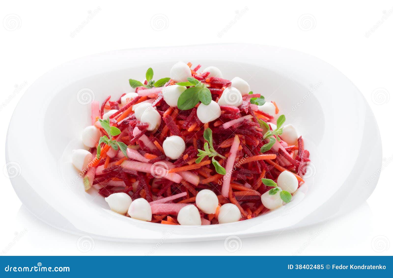 Beetroot and Pear Salad Isolated on White Stock Image - Image of meal ...