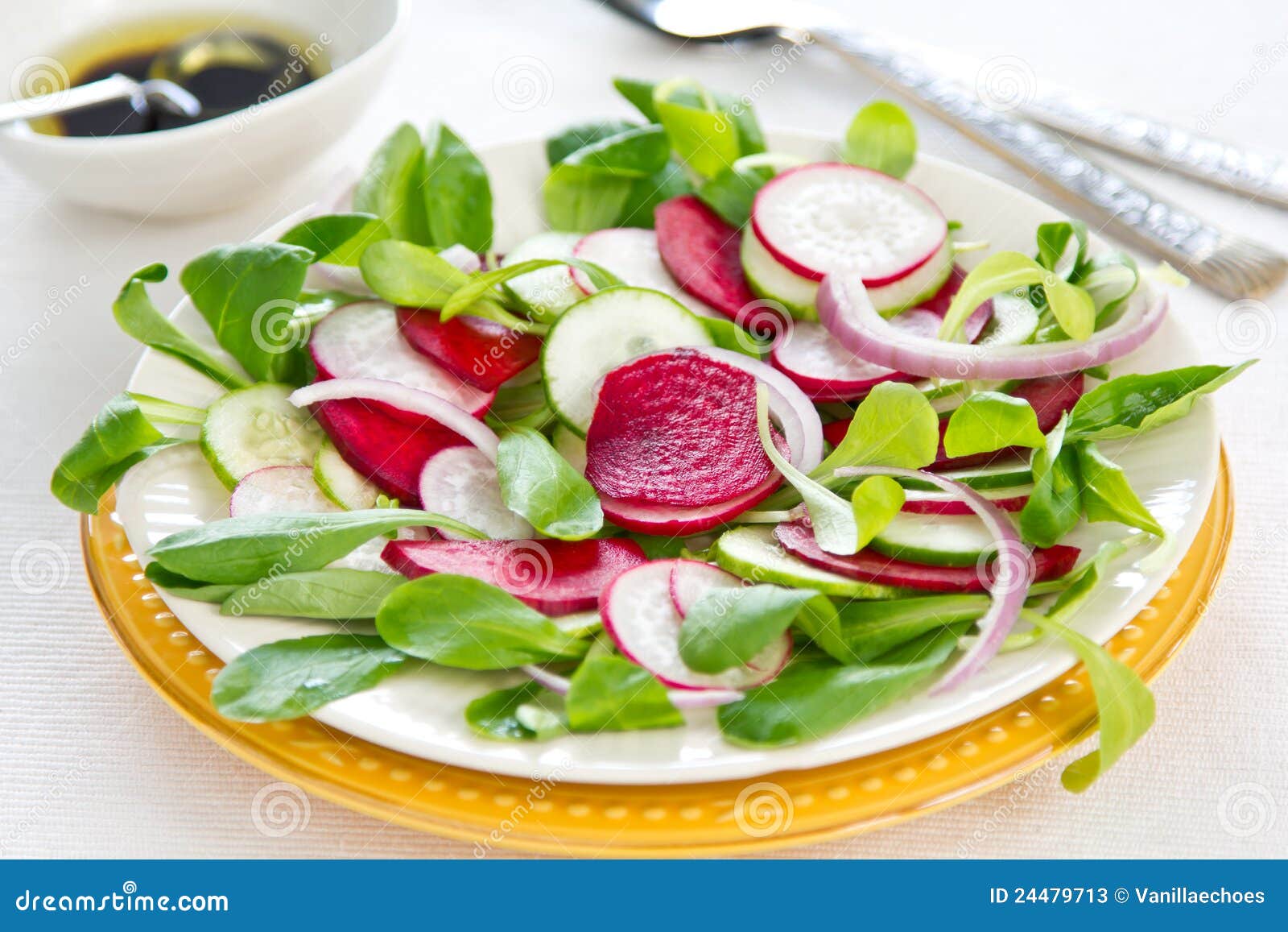 Beetroot and radish salad stock image. Image of calories - 24479713