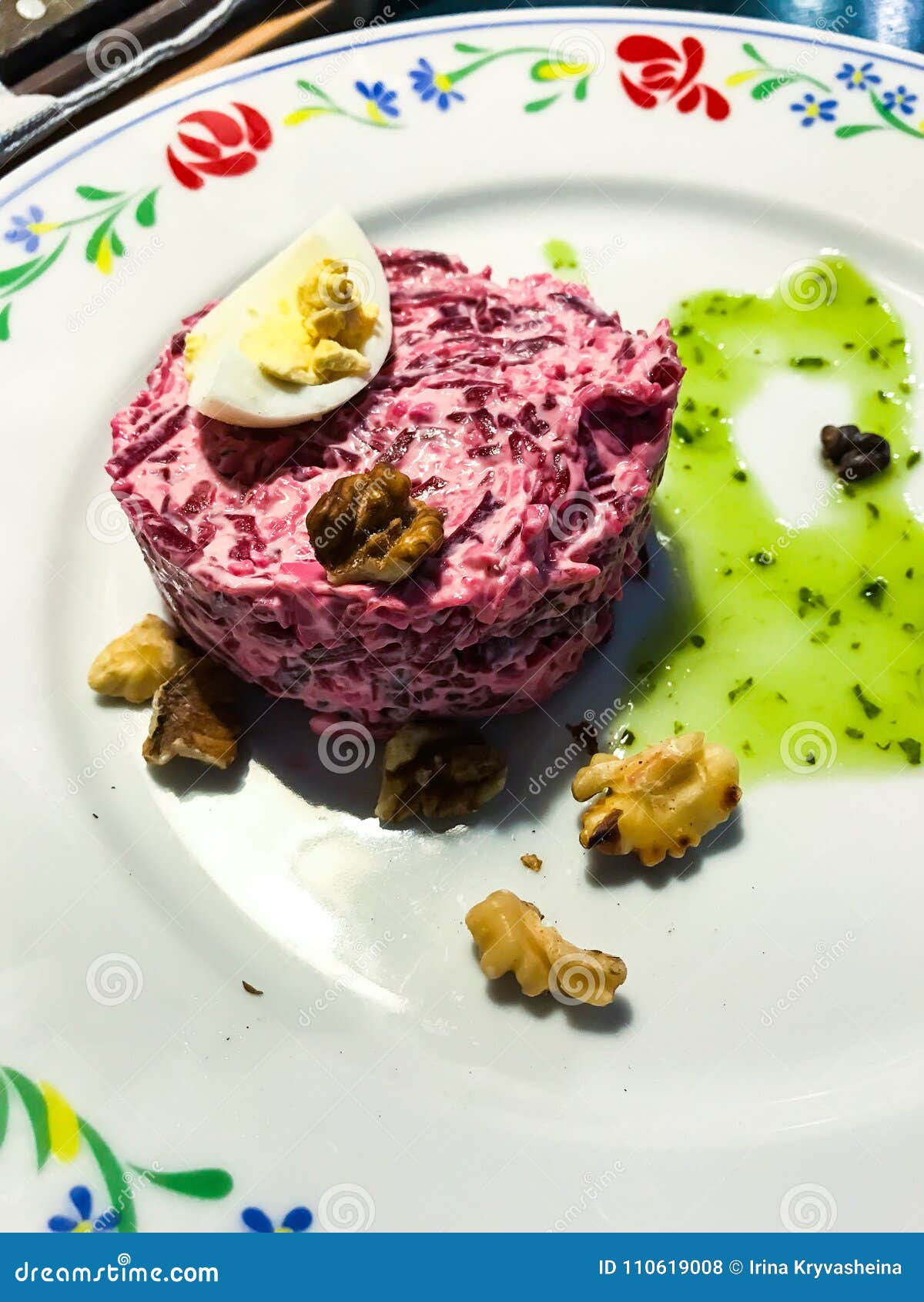 Beetroot Salad with Mayonnaise Stock Photo - Image of lunch, delicious ...