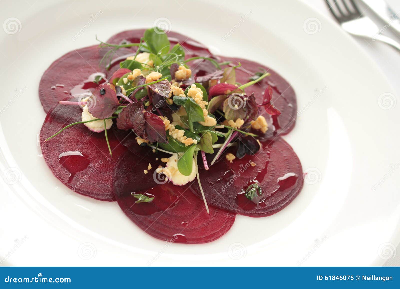 Beetroot Salad Plated Appetizer Starter Stock Image - Image of salad ...