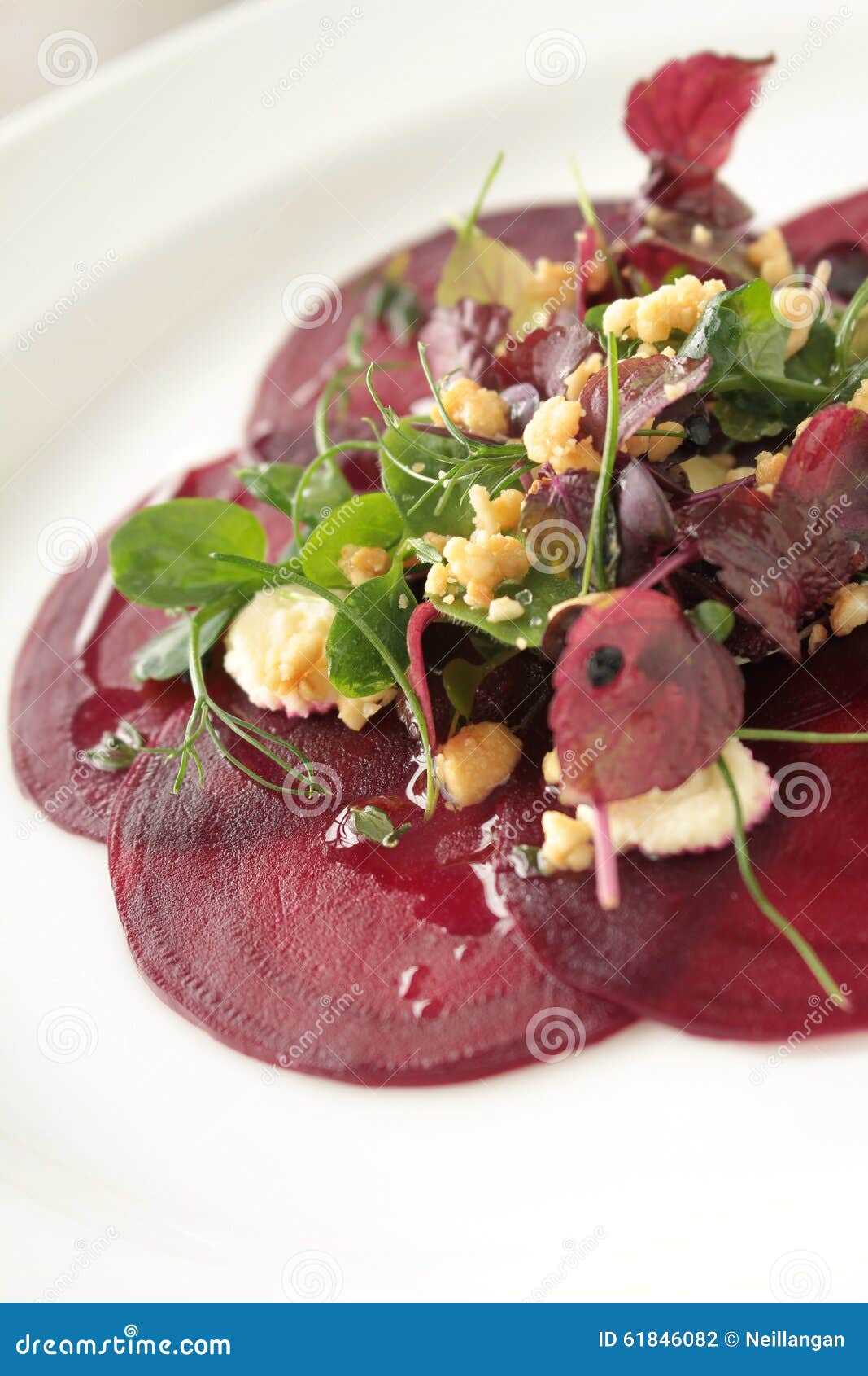 Beetroot Salad Plated Appetizer Starter Stock Photo - Image of meal ...
