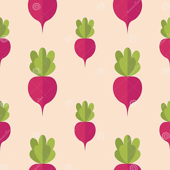 Beetroot Seamless Pattern Vector Illustration Stock Illustration ...