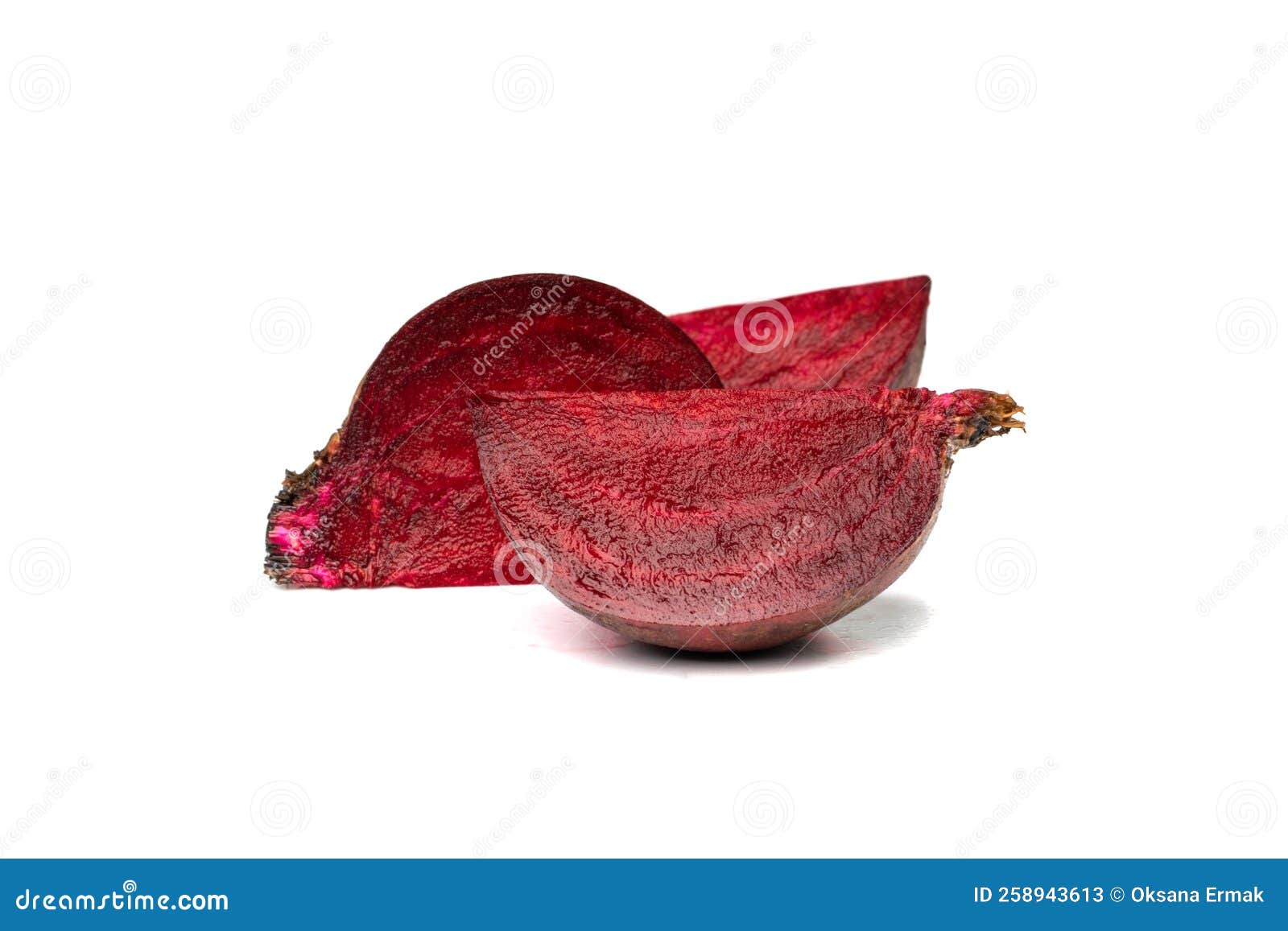 Beetroot Slice Isolated stock image. Image of sliced - 258943613