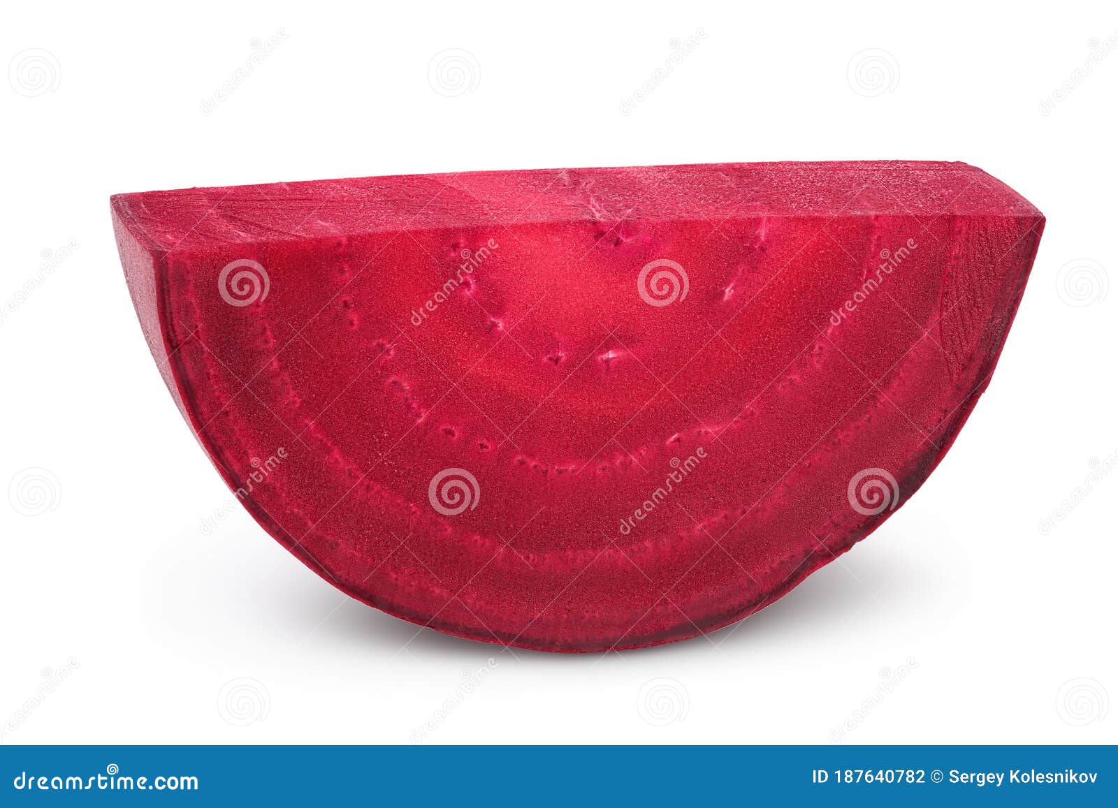 Beetroot Slice Isolated on White Background with Clipping Path and Full ...