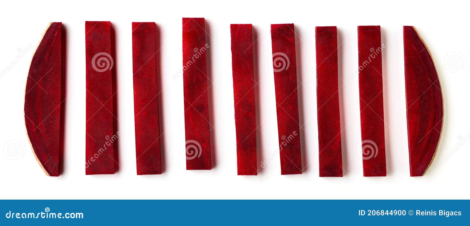 Beetroot Slices Isolated on White, from Above Stock Photo - Image of ...