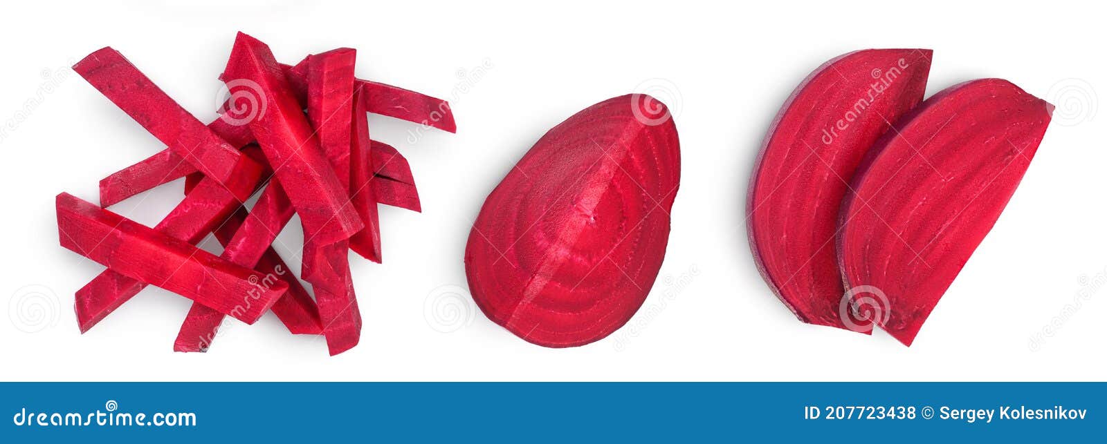Beetroot Slices Isolated on White Background with Clipping Path and ...