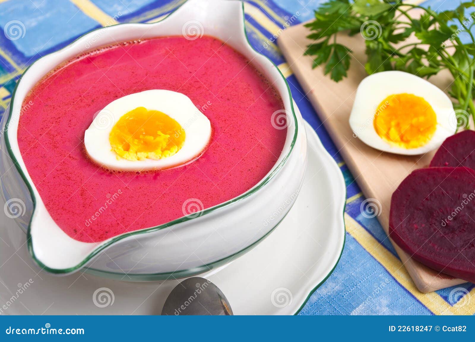 Beetroot soup stock image. Image of beetroot, plate, barszcz - 22618247