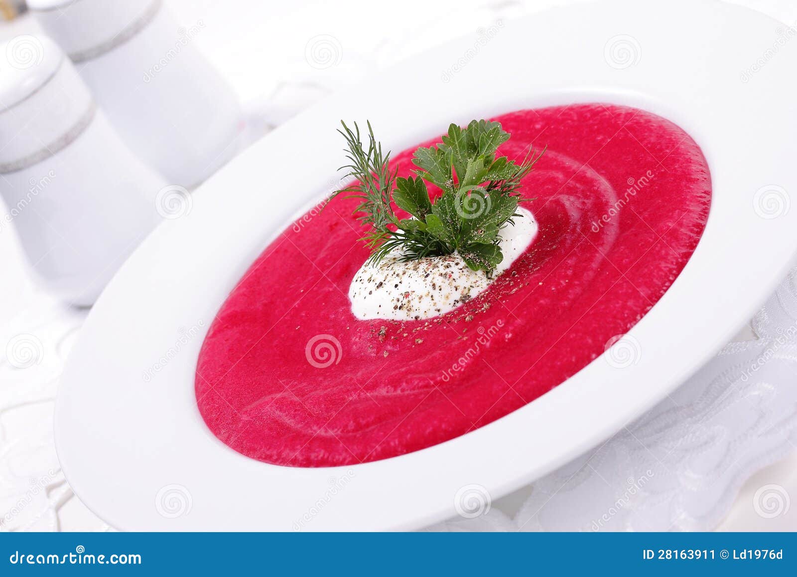 Beetroot soup-puree. stock image. Image of meals, puree - 28163911
