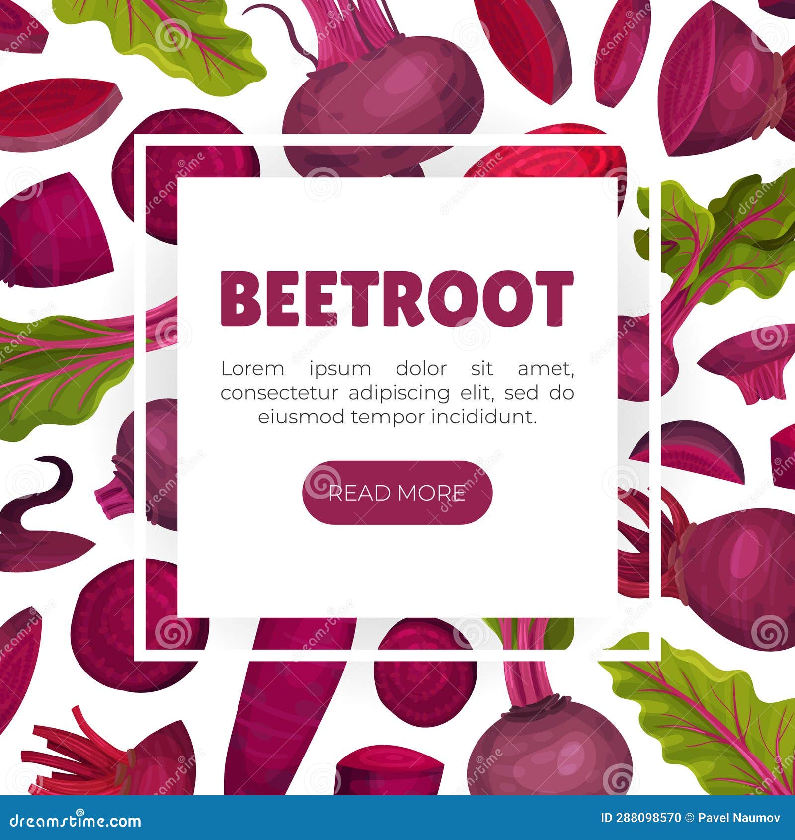 Beetroot Vegetable Crop Banner Design Design Vector Template Stock ...
