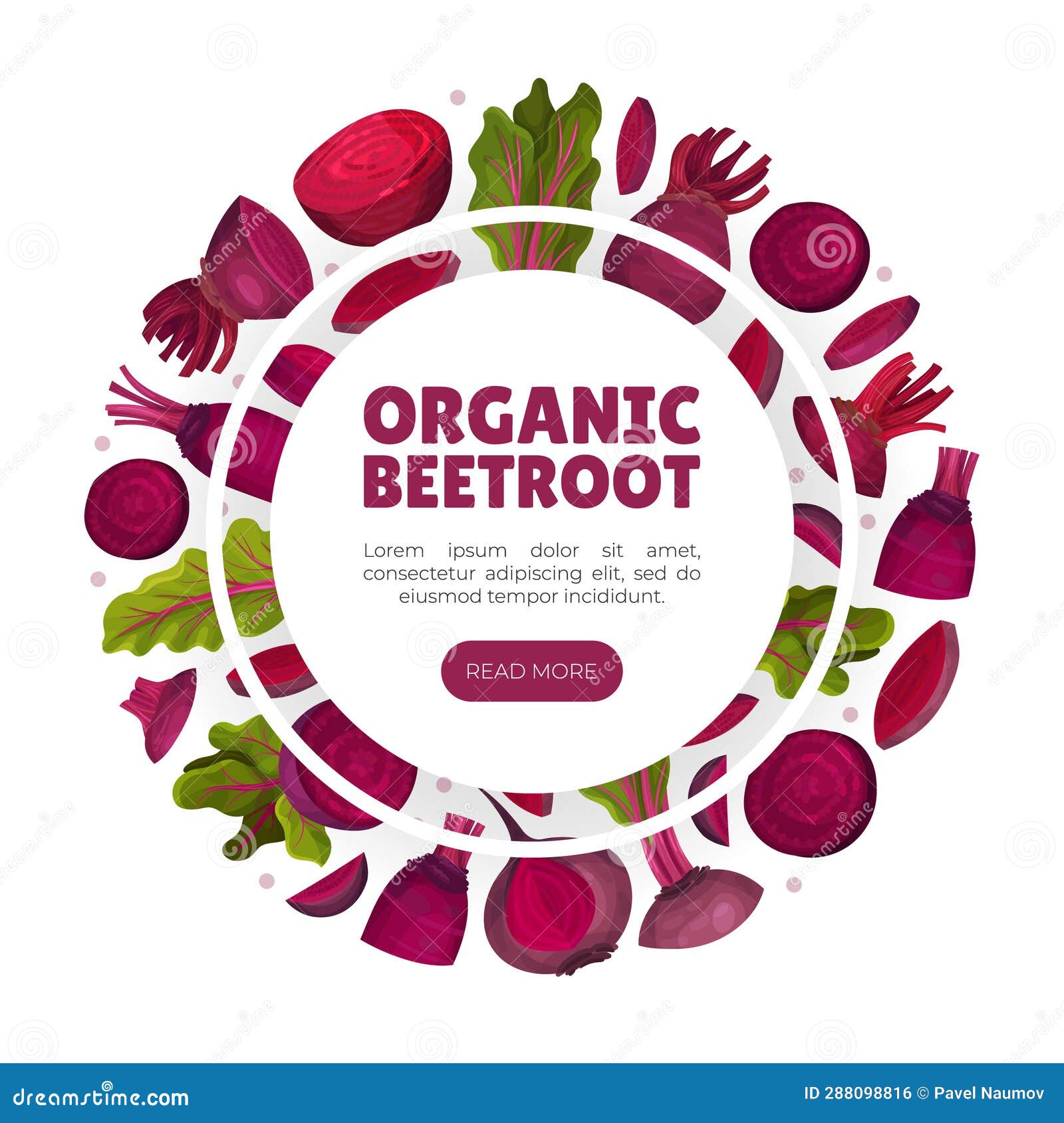 Beetroot Vegetable Crop Banner Design Design Vector Template Stock ...