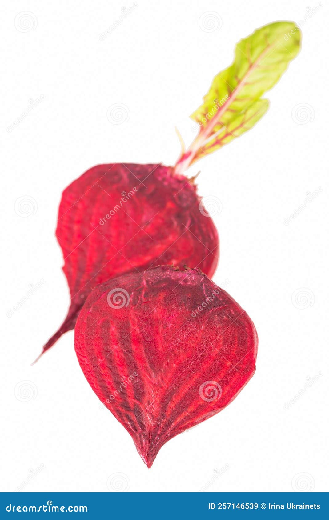 Beets with Leaves Isolated on White Background Stock Image - Image of ...