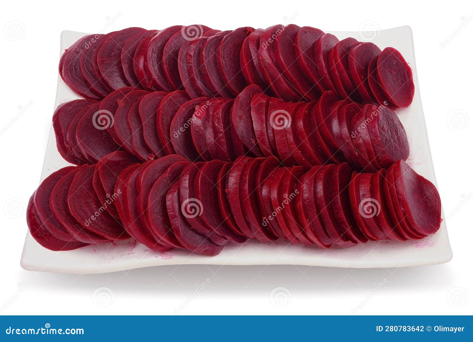 Beets on a Plate, on White Background. Clipping Path Included. Stock ...