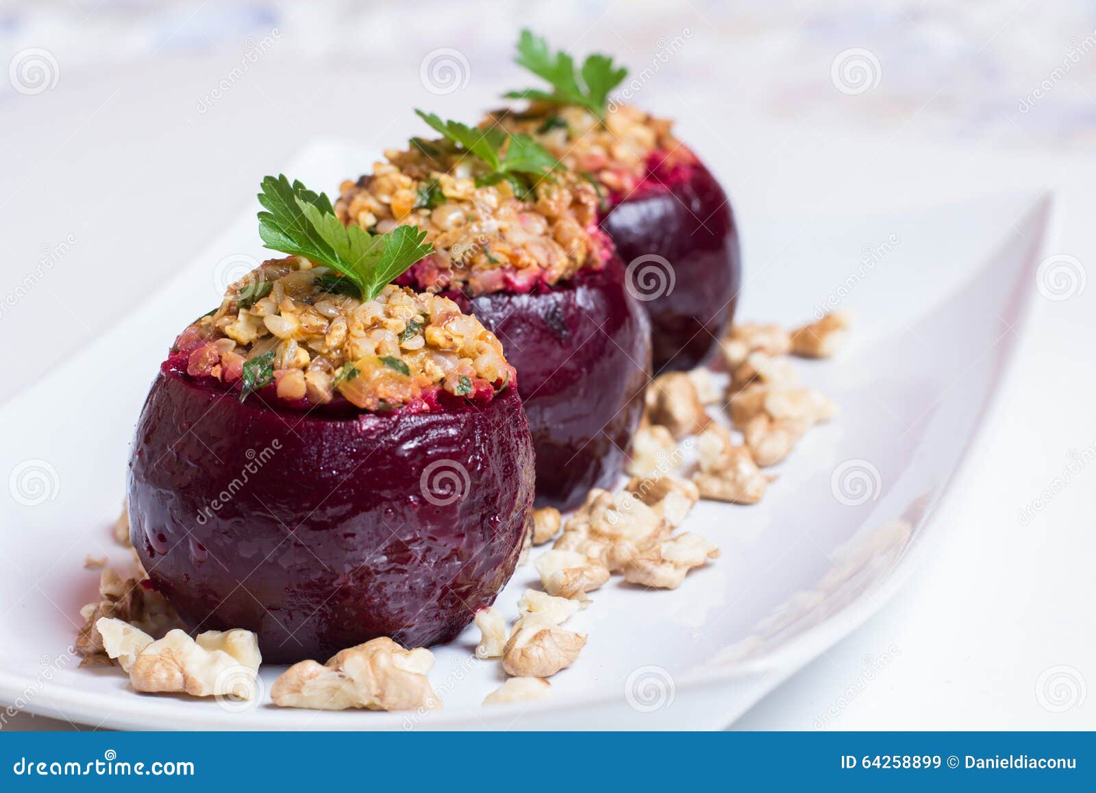 Beets stuffed with rice stock image. Image of white, beets - 64258899