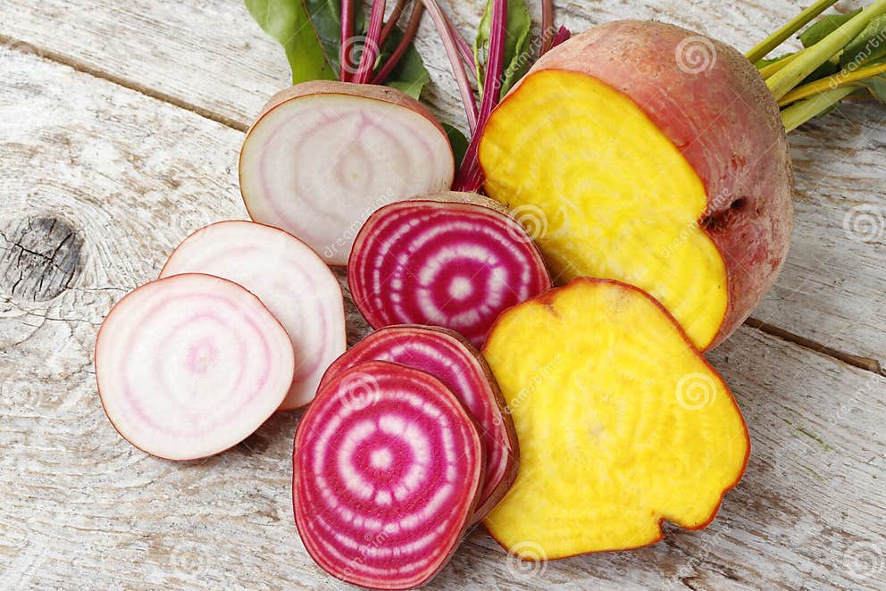 Beets, Three Different Varieties. Stock Photo - Image of outdoor ...
