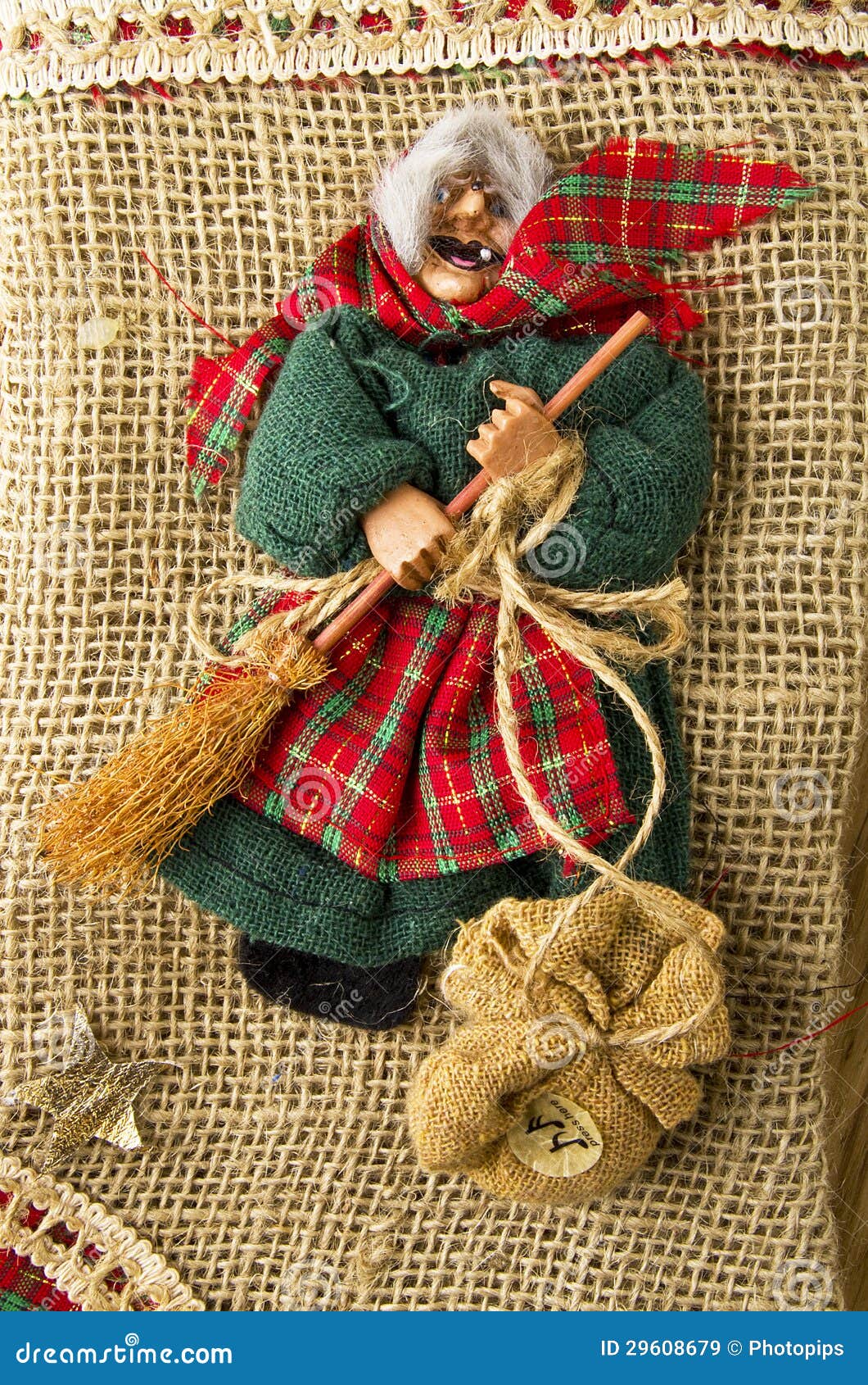 Befana stock image. Image of present, green, face, empty - 29608679