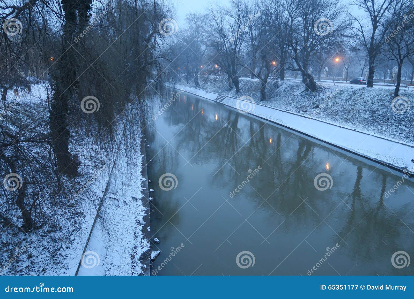 Bega Canal in Snow, Timisoara Stock Image - Image of timisoara, romania ...