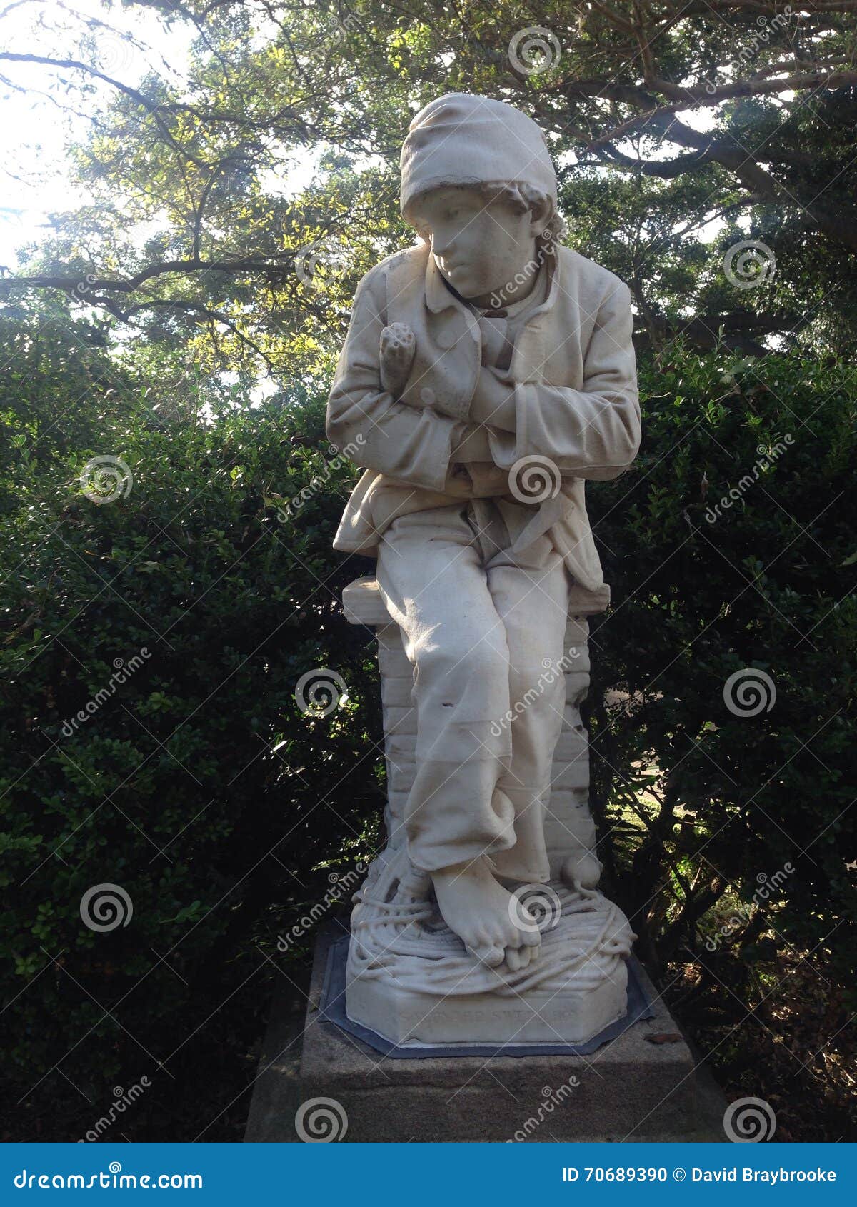 Beggar Boy Marble Statue stock photo. Image of sydney - 70689390