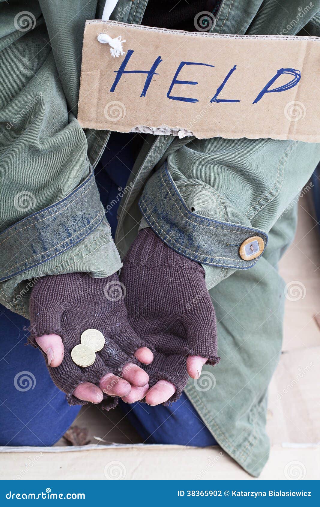 Beggar Hands Asking for a Help Stock Photo - Image of failure, help ...