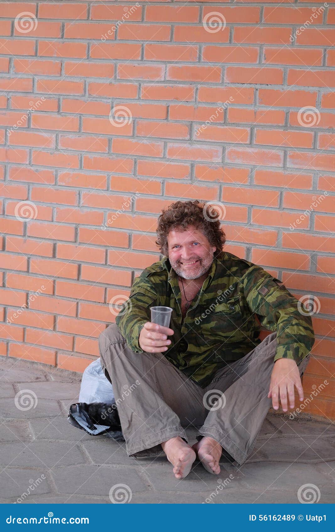 Beggar stock image. Image of dependency, tramp, depression - 56162489