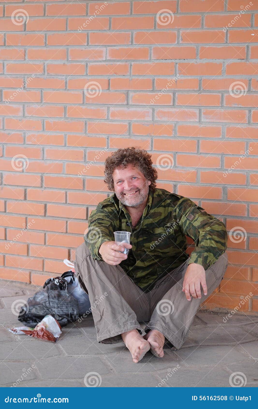 Beggar stock photo. Image of sadness, ragged, problem - 56162508