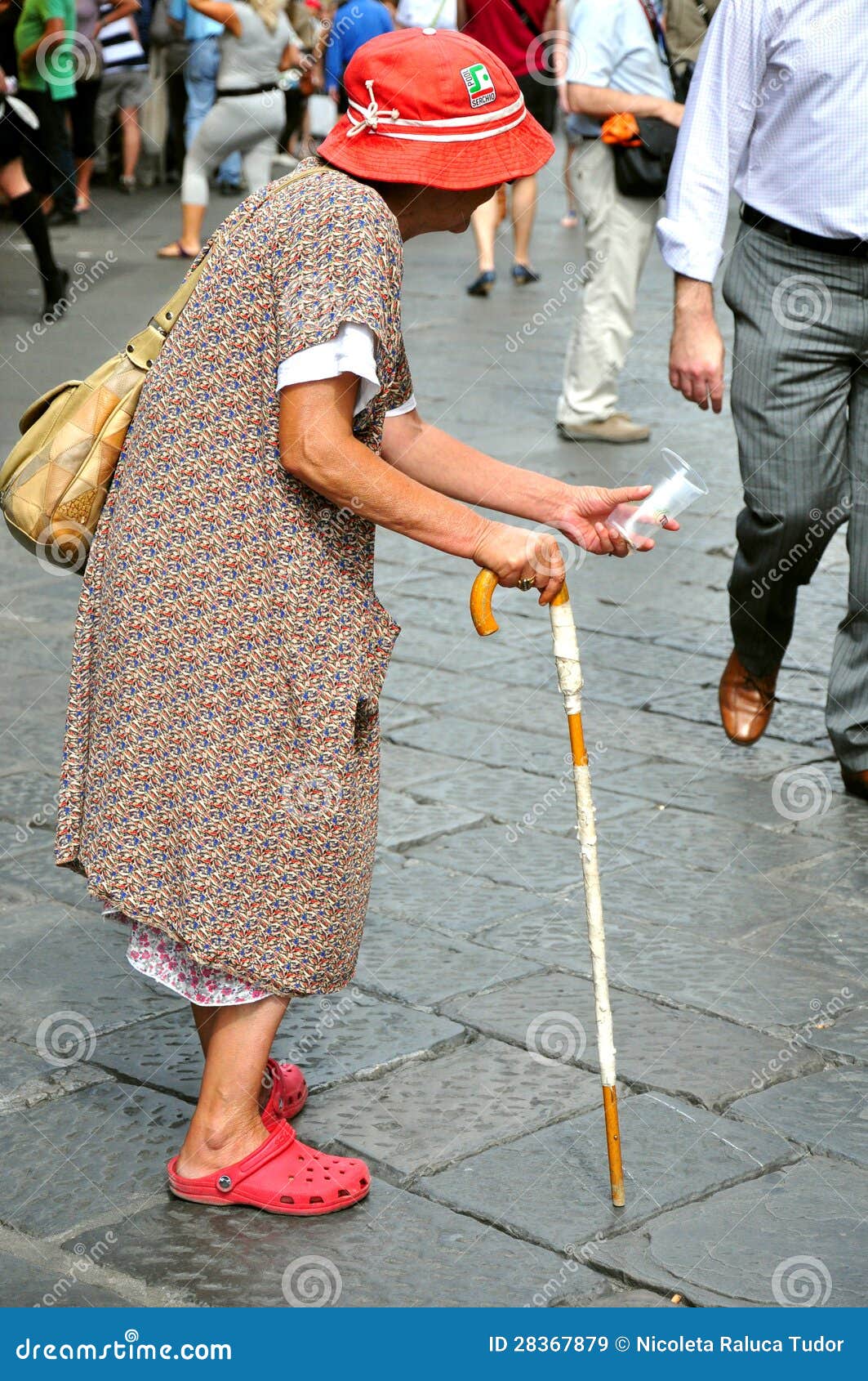 Beggar on the Streets of Florence, Italy Editorial Stock Image - Image ...